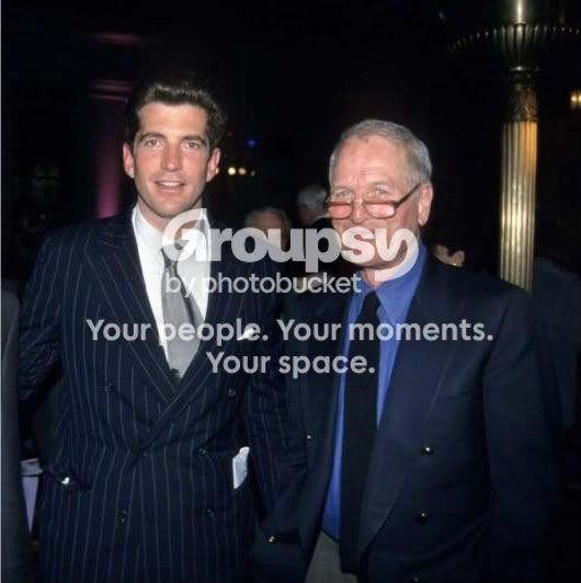 John F. Kennedy Jr and Paul Newman | Kennedy jr, John kennedy jr, John ...