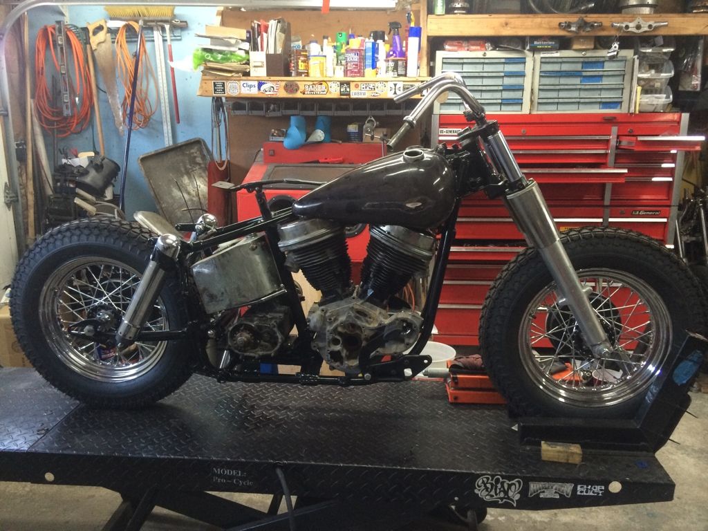 New Panhead build getting started 1958 drop seat frame based | Jockey ...