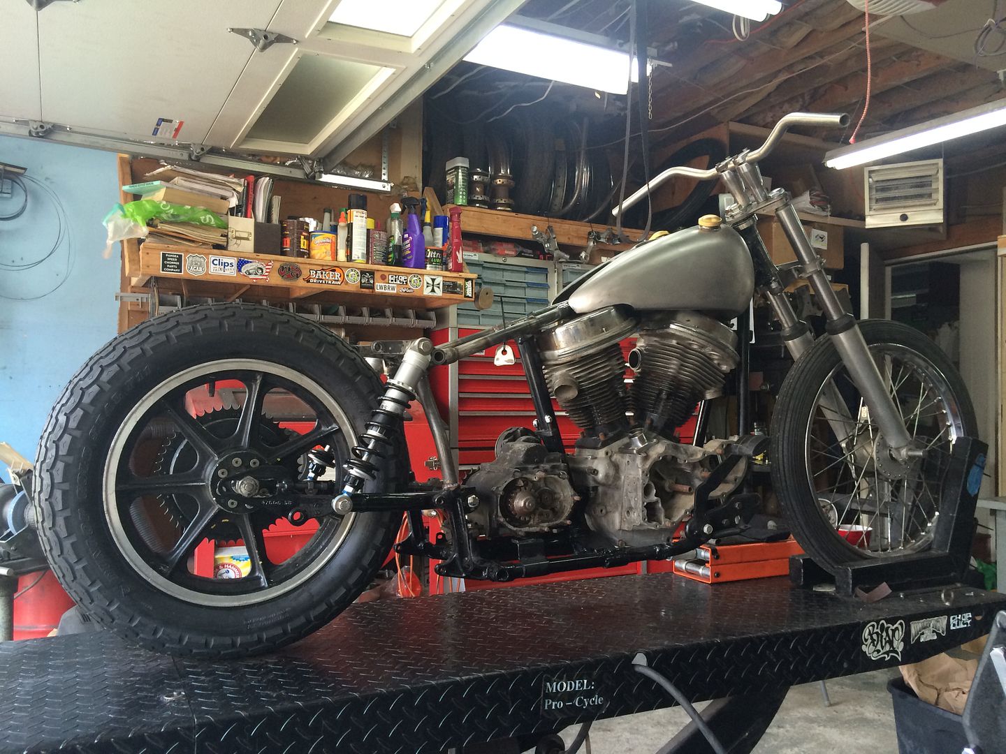 New Panhead Drop Seat Frame Swing Arm Build Getting Started - ChopCult