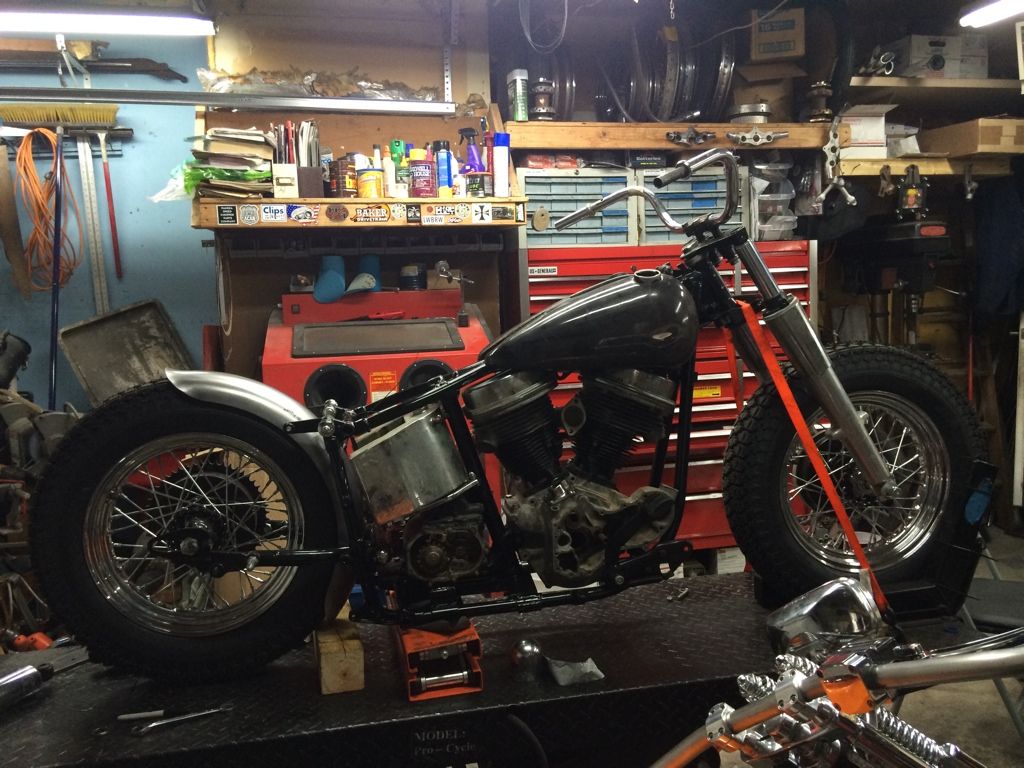 New Panhead build getting started 1958 drop seat frame based | Jockey ...