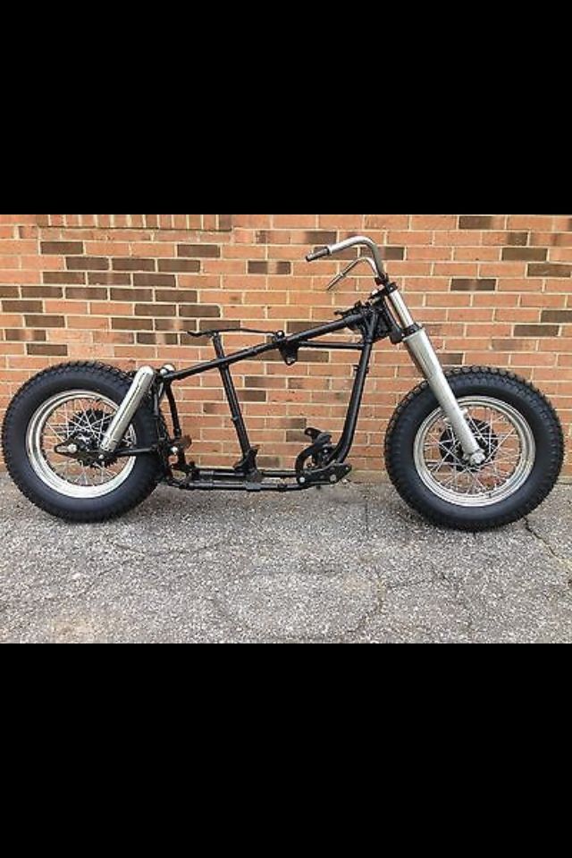 New Panhead Drop Seat Frame Swing Arm Build Getting Started - ChopCult